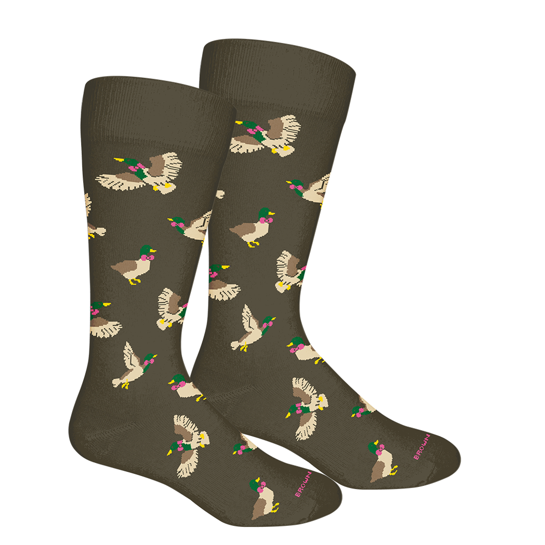 Preppy Duck Crew Socks – Brown Dog Hosiery