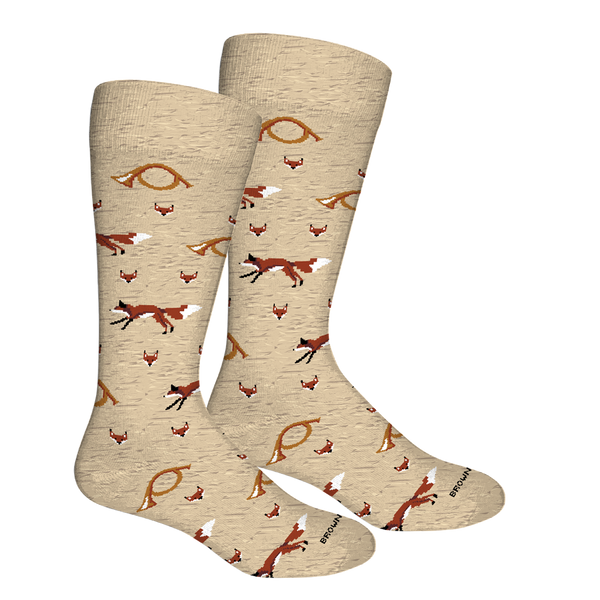 Fox Crew Socks – Brown Dog Hosiery